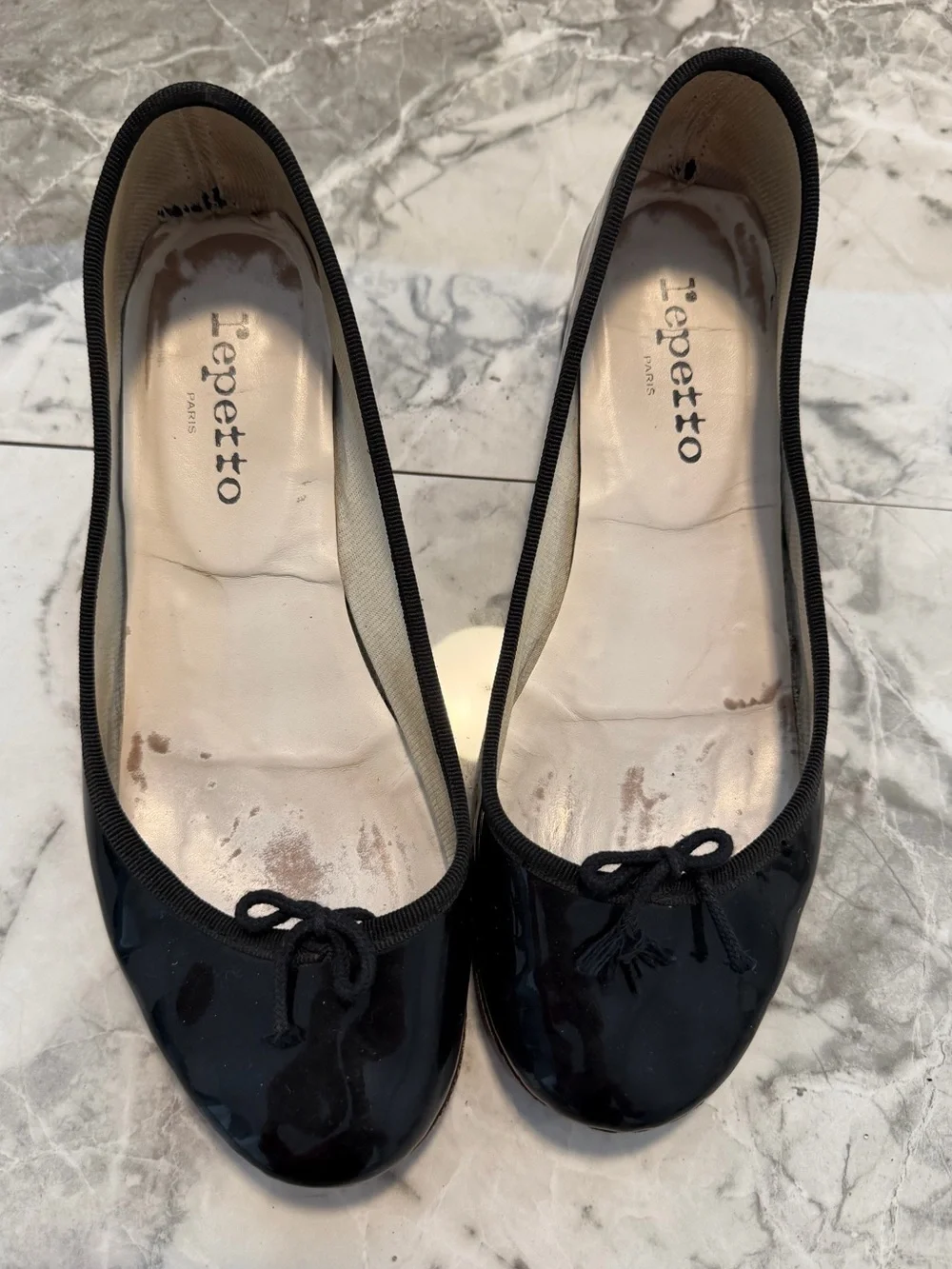 Repetto | Shoes | Repetto Camille Black Patent Leather Ballet Flats ...